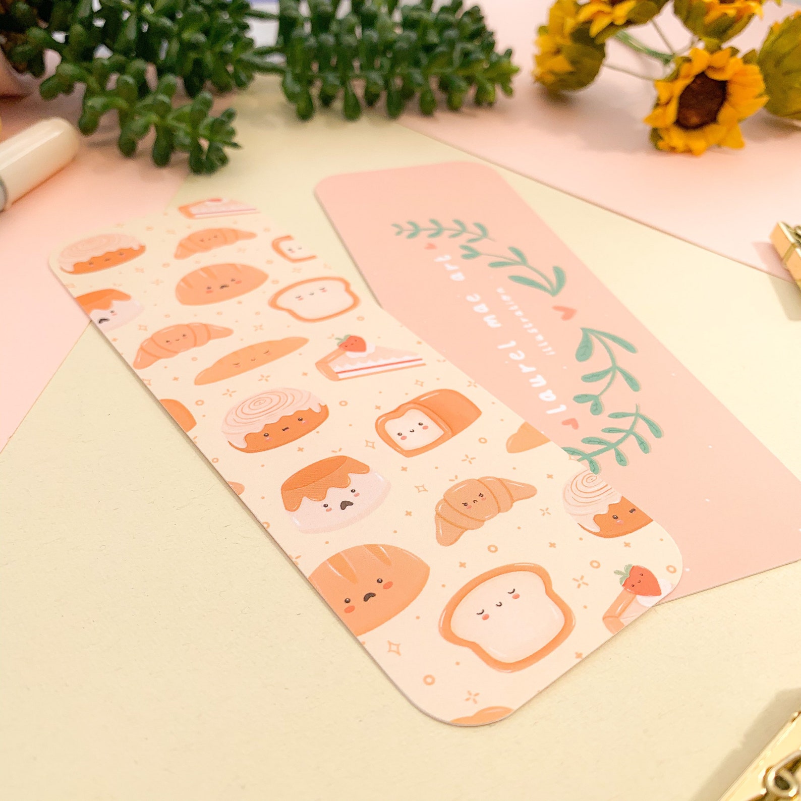 Bakery Buddies Bookmark / Digital Art Illustration Books | Etsy