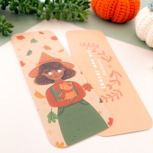 Autumn Witch Bookmark Digital Art, Illustration, Books, Reading ...