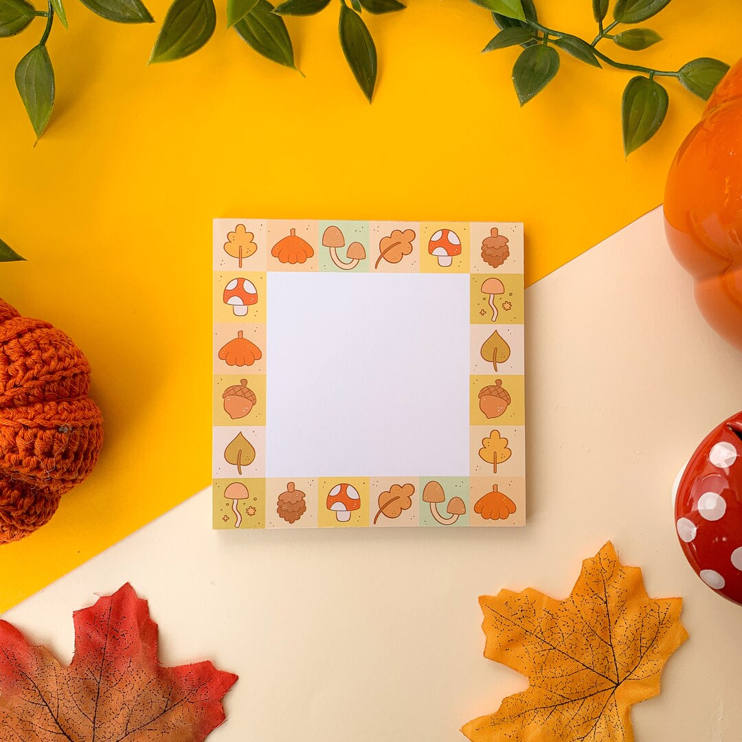 Autumn Patchwork - Memo Pad | Tear Away Memo Pad, Digital Art, Stickers ...