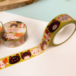 Cute Cats - Washi Tape | Washi, Tape, Digital Art, Stickers ...