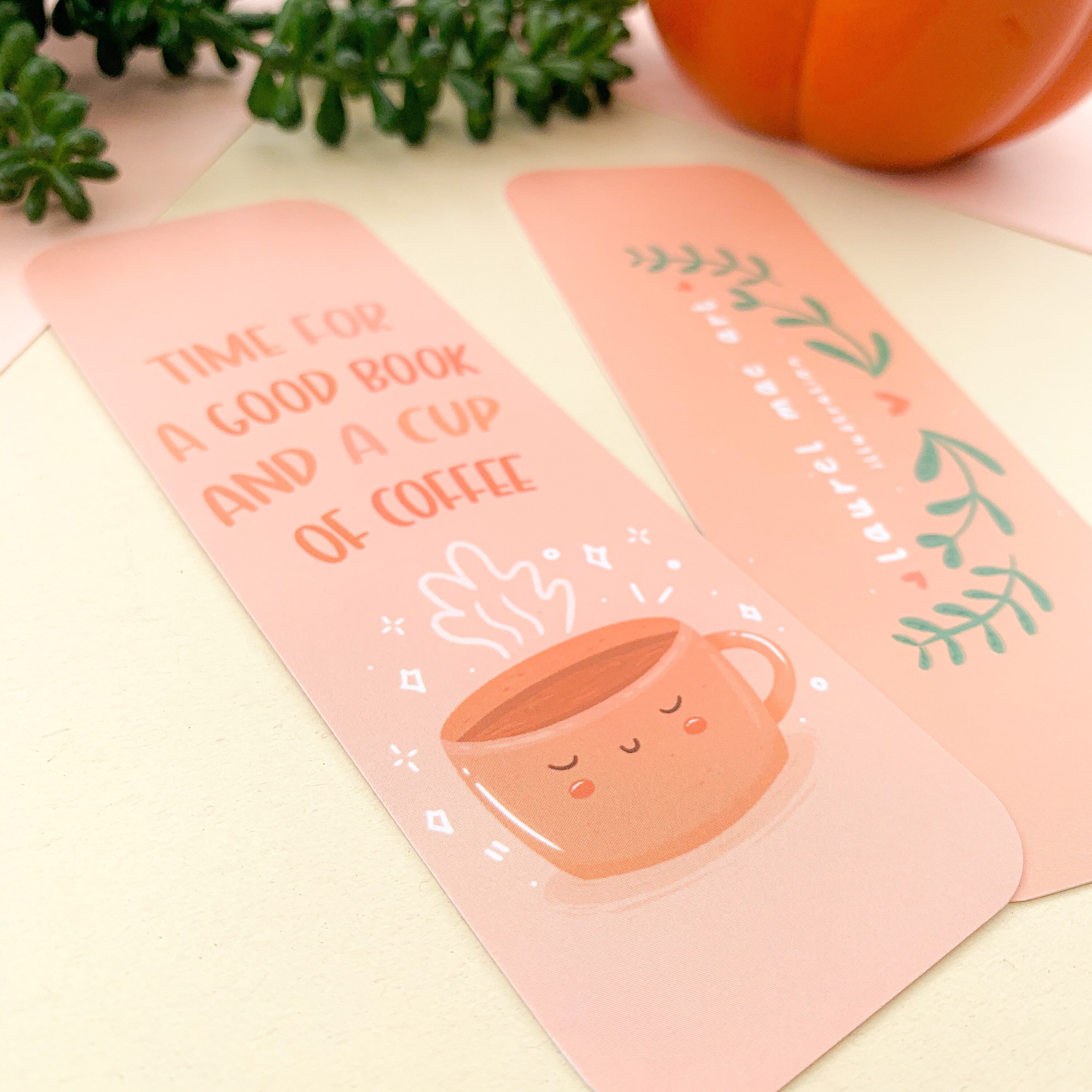 Time for a Good Book and a Cup of Coffee Bookmark // Digital - Etsy