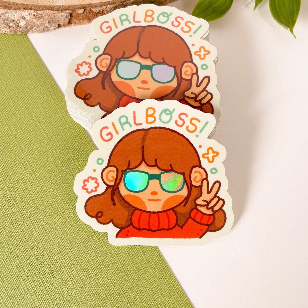 GIRLBOSS! - Iridescent Sticker | Digital Art, Stickers, Stationery ...