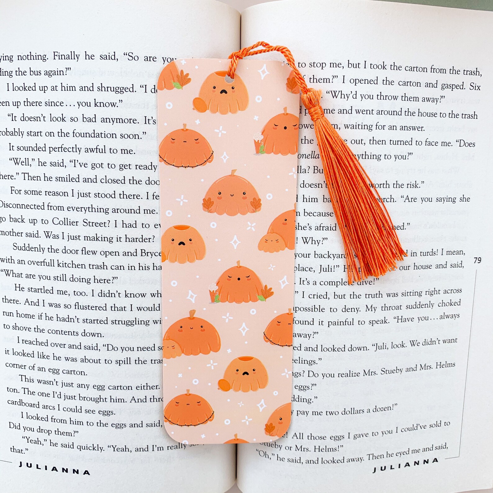 Pumpkin Pals Bookmark / Digital Art Illustration Books | Etsy