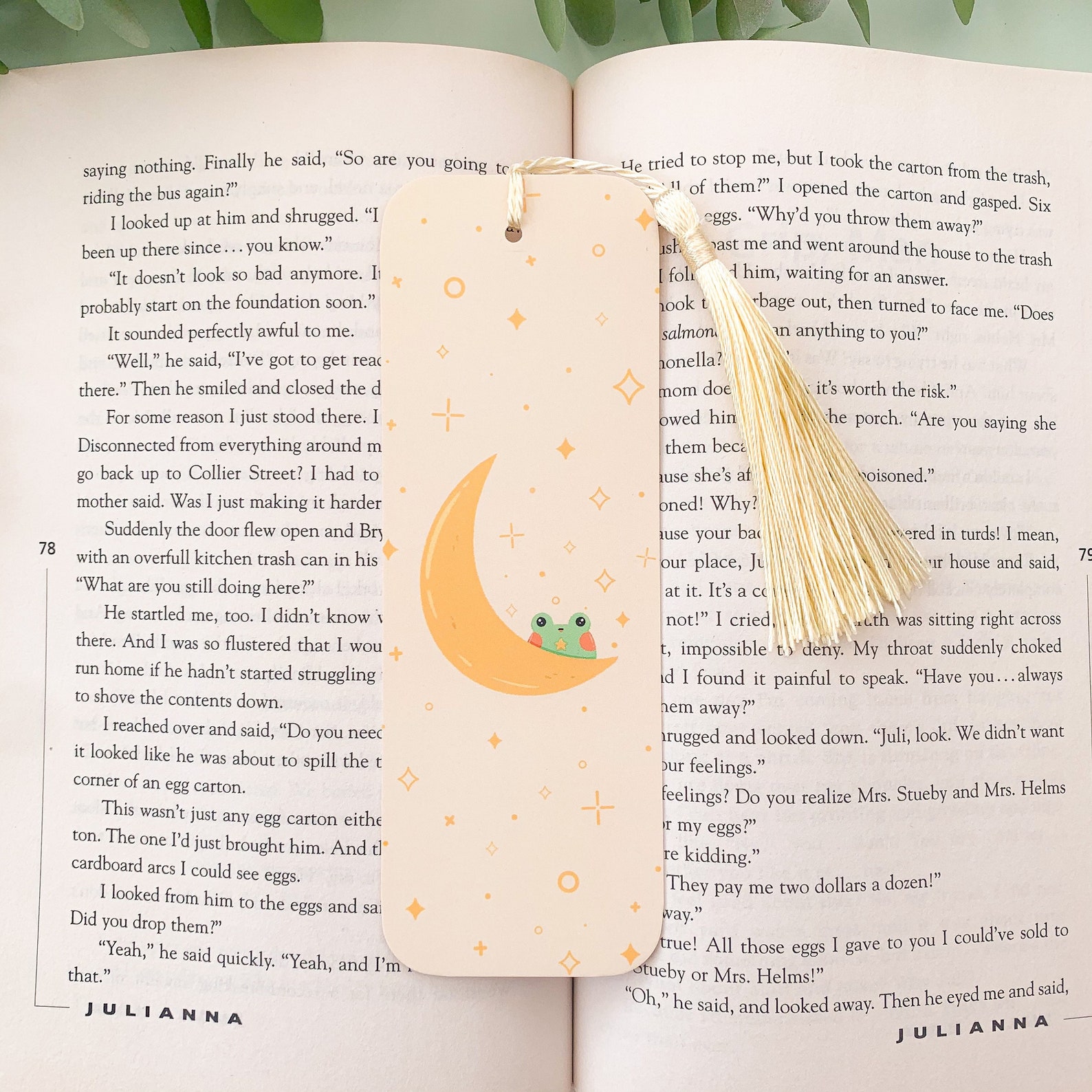 Moon Frog Bookmark / Digital Art Illustration Books - Etsy