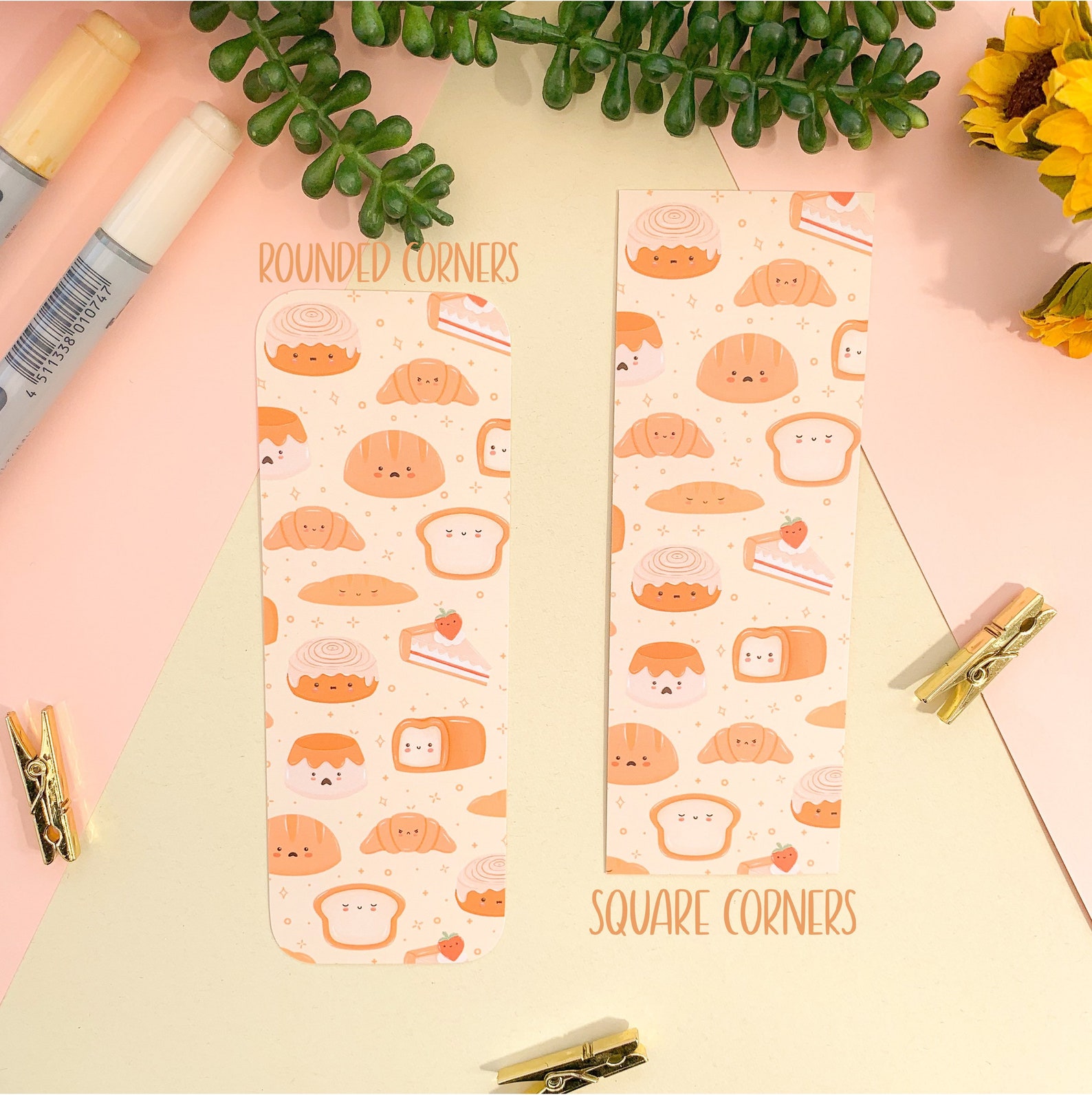 Bakery Buddies Bookmark / Digital Art Illustration Books - Etsy