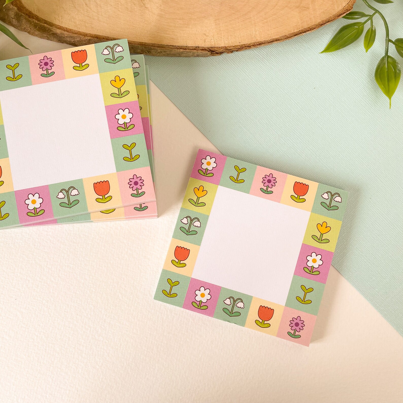 Flowers - Memo Pad | Tear Away Memo Pad, Digital Art, Stickers ...