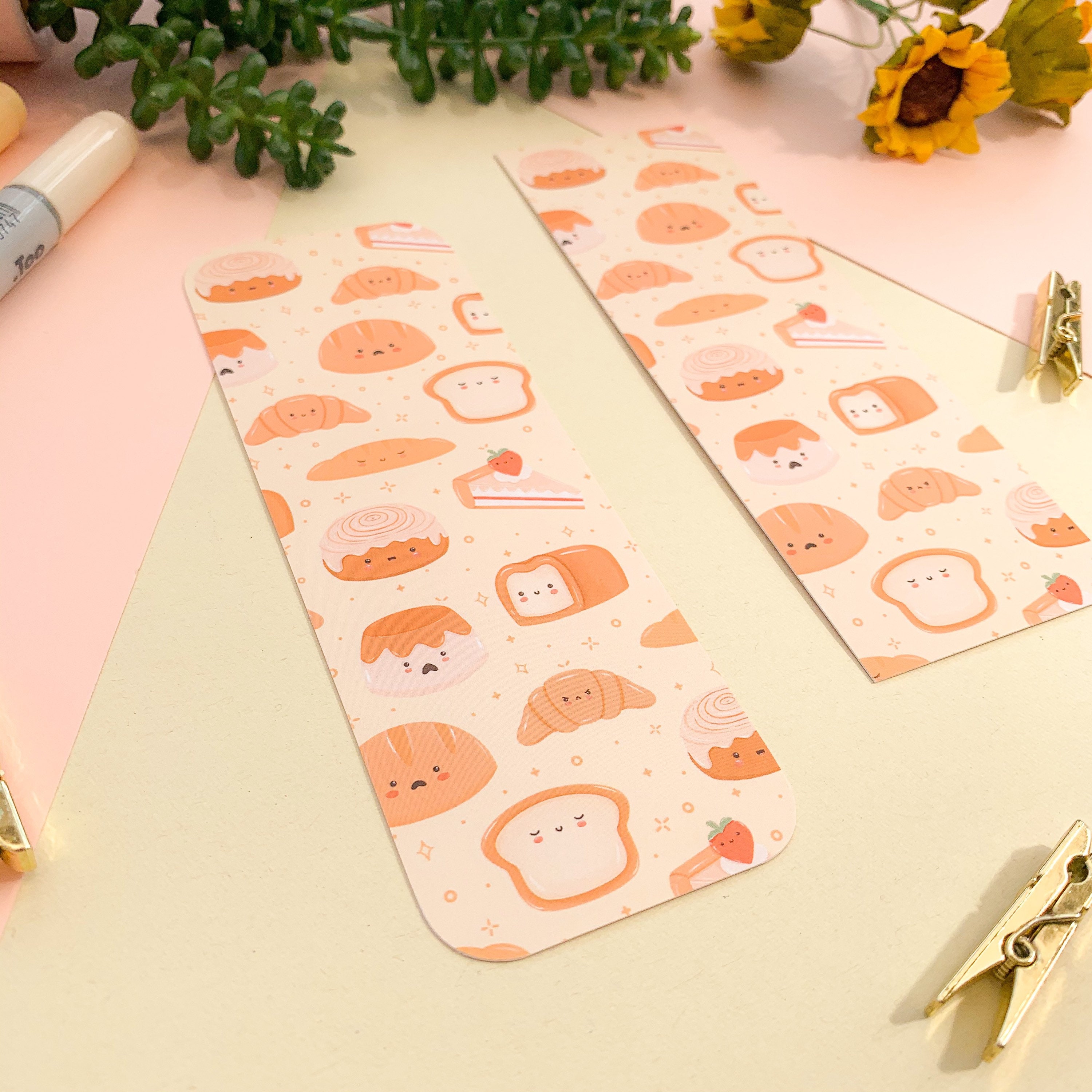 Bakery Buddies Bookmark / Digital Art Illustration Books | Etsy