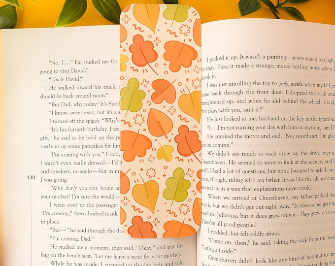 Autumn Leaves - Bookmark | Digital Art, Illustration, Books, Reading ...