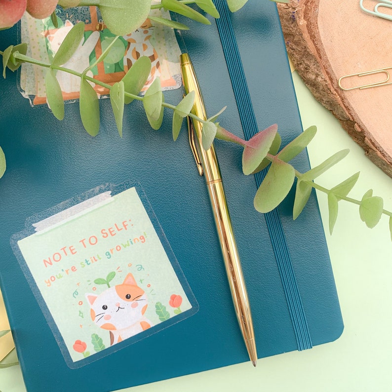 Youre Still Growing // Transparent Glossy Vinyl Sticker - Etsy