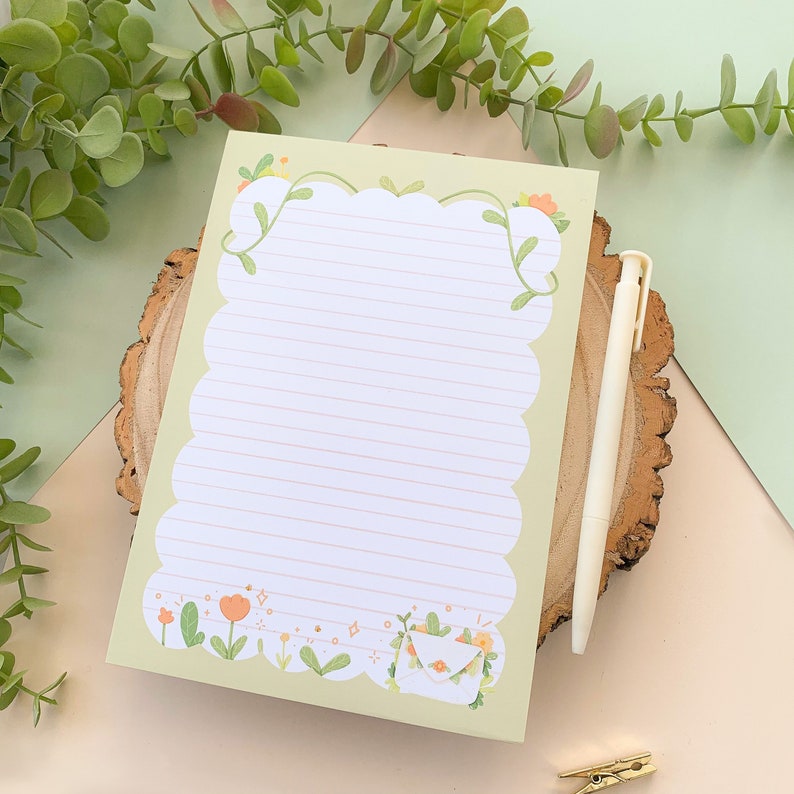 Happy Mail A5 Notepad //digital Art Letter Writing - Etsy