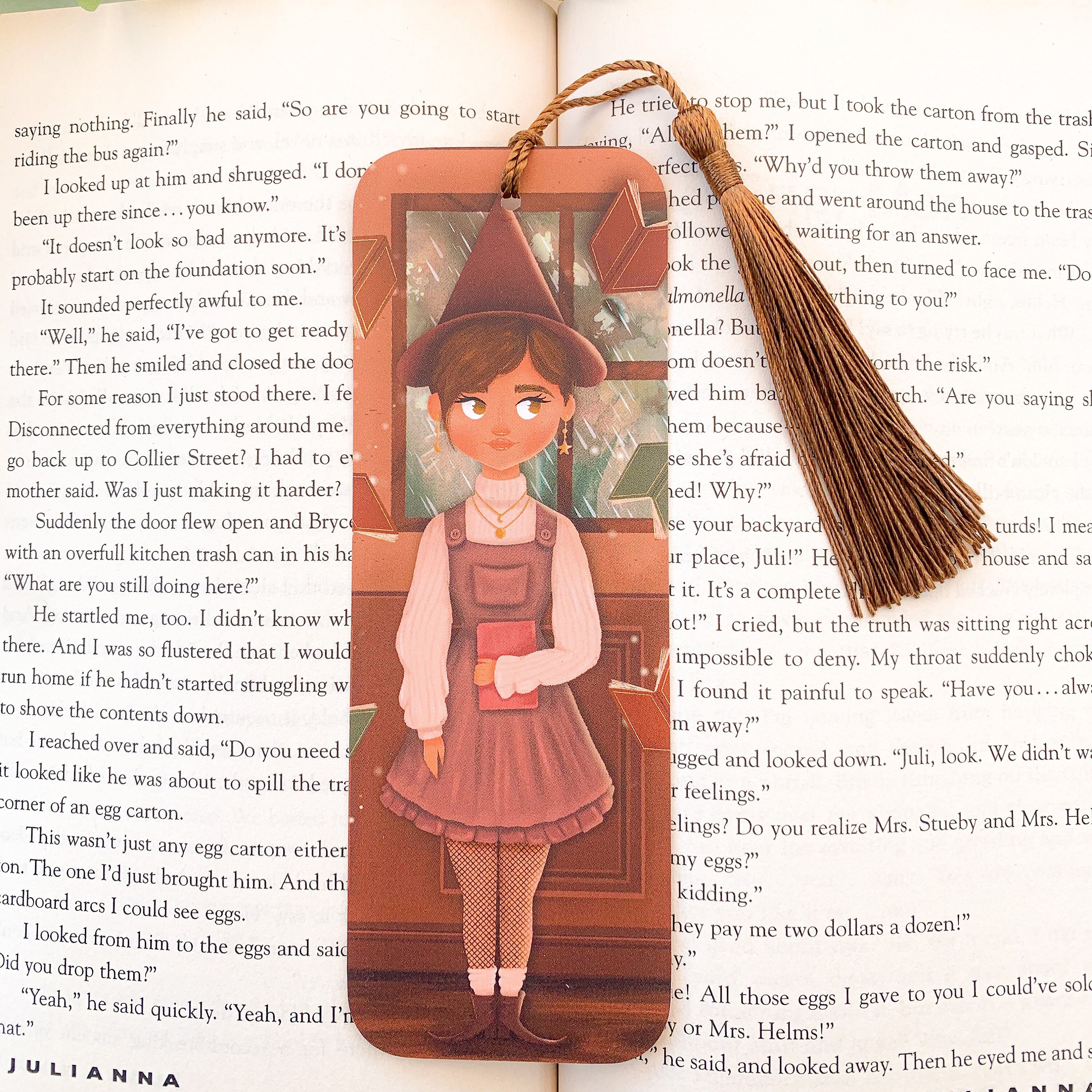 Book Witch Bookmark / Digital Art Illustration Books | Etsy