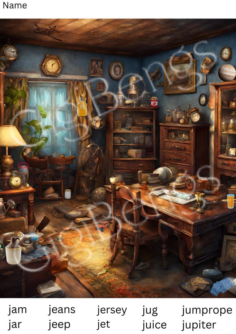 Hidden Object Game Letter J Digital Game Classroom Game Elementary ...