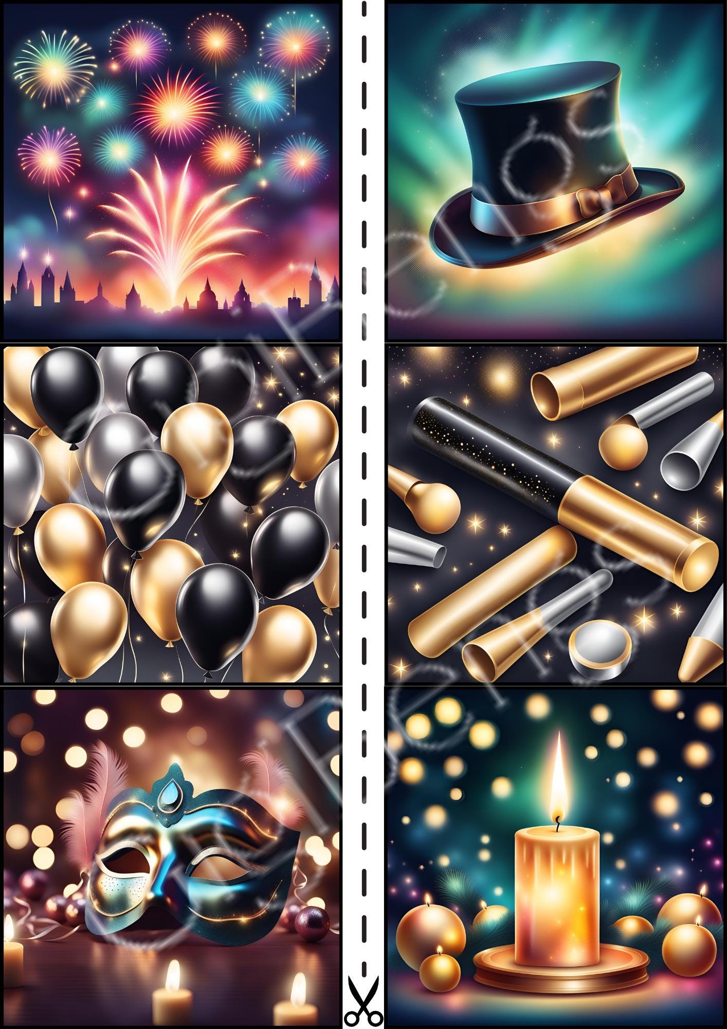 PRINTABLE New Year's Scavenger Hunt Party Game With Hideable Pictures ...