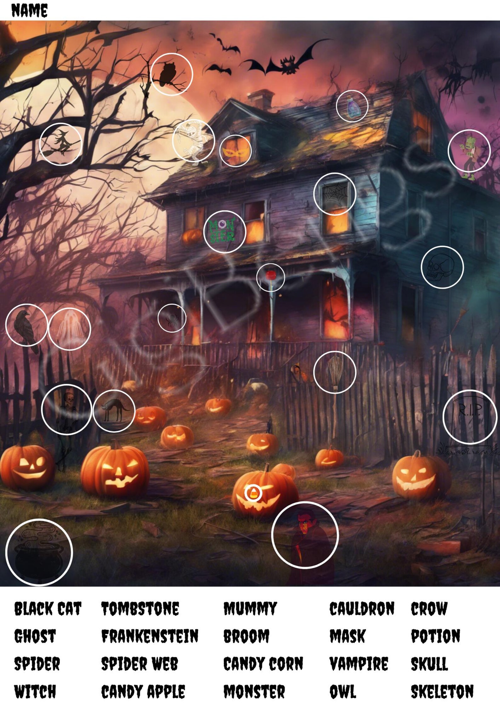 HALLOWEEN Hidden Object Game Digital Game Classroom Game Elementary ...