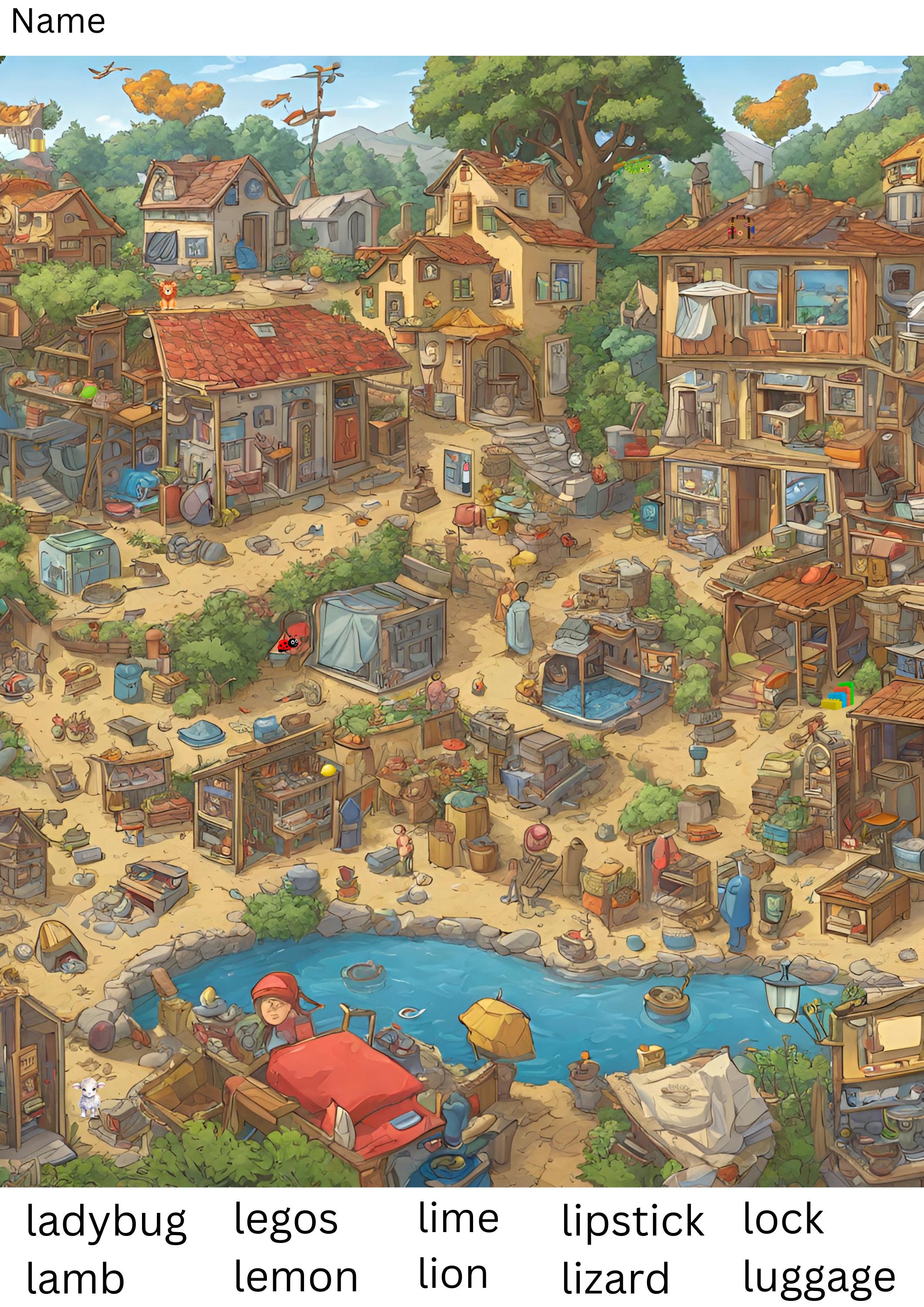 Hidden Object Game Letter L Digital Game Classroom Game Elementary ...