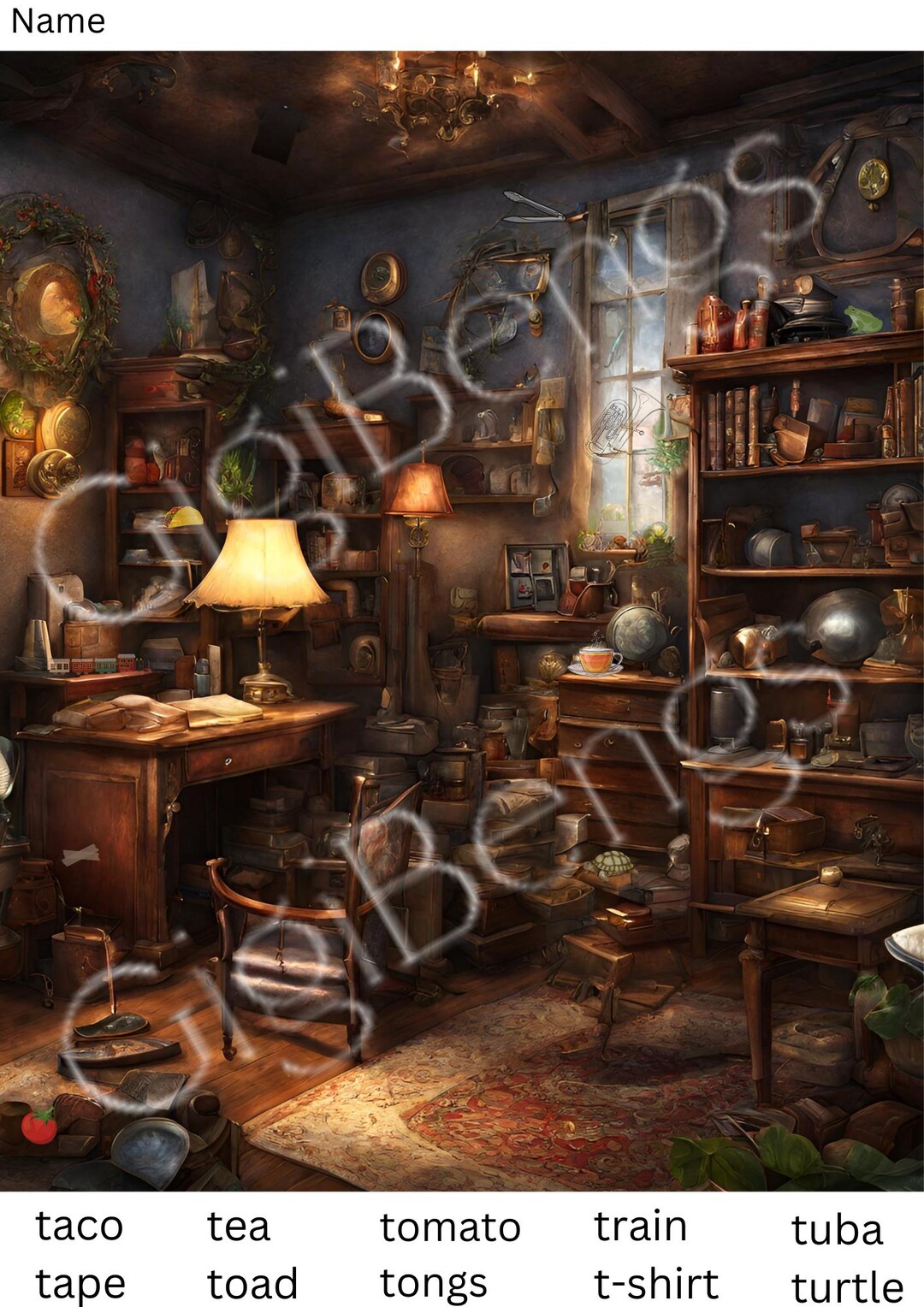 Hidden Object Game Letter T Digital Game Classroom Game Elementary ...