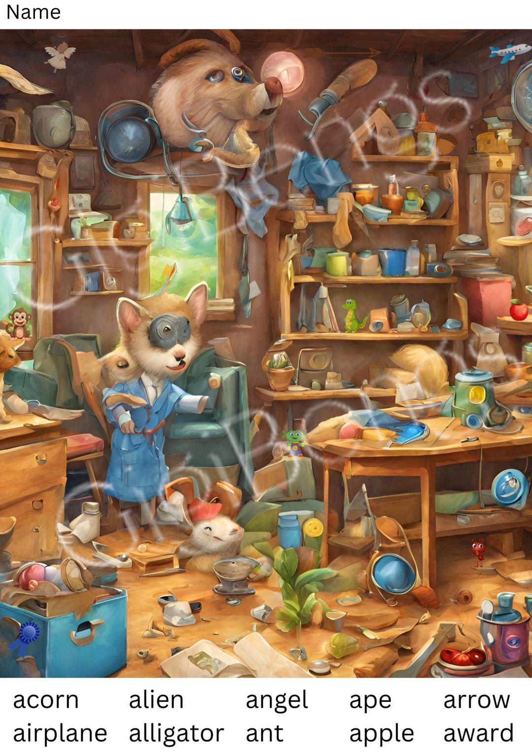Hidden Object Game: Letter A Alphabet Hunt - Printable Classroom Fun - Etsy