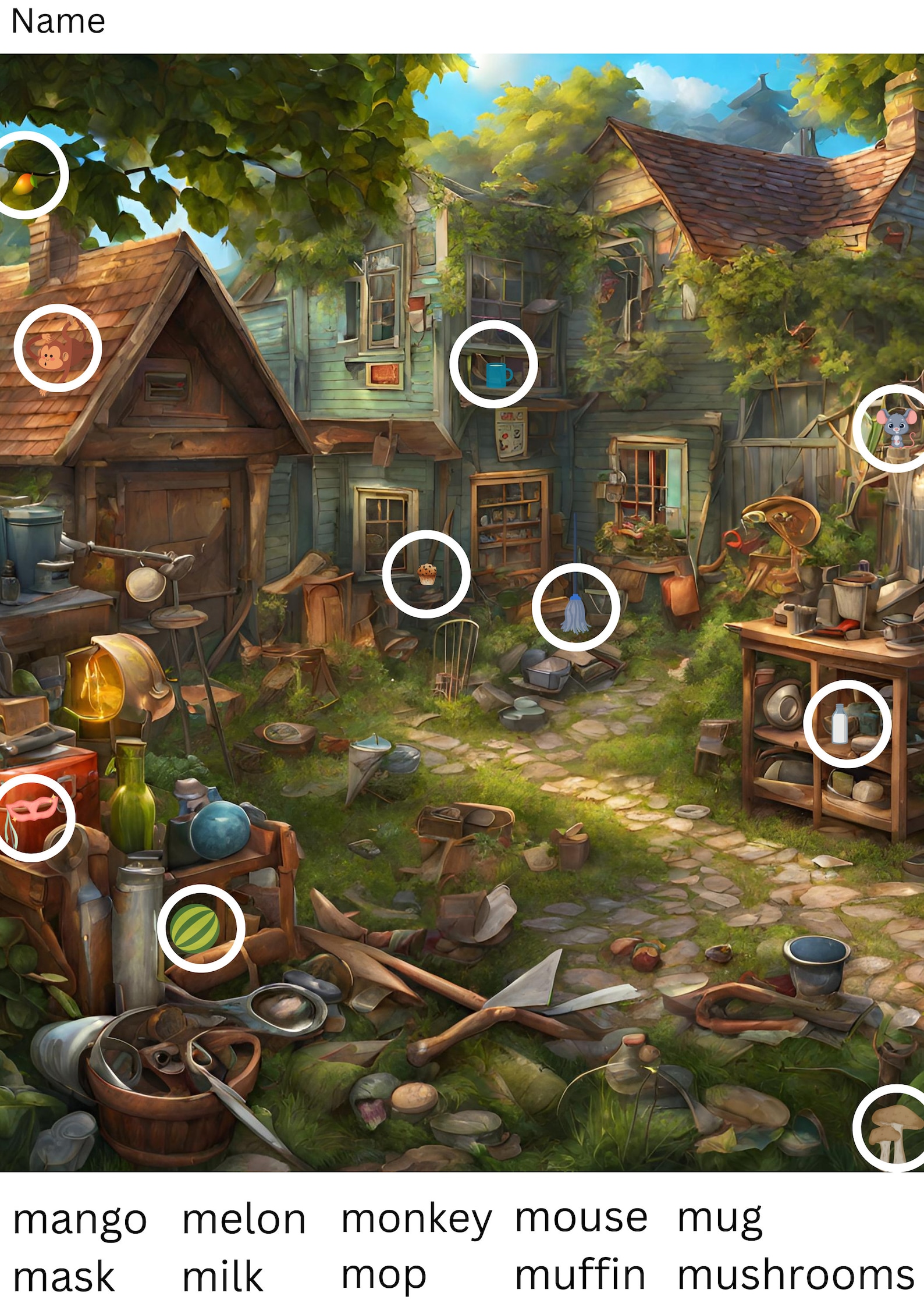 Hidden Object Game Letter M Digital Game Classroom Game Elementary ...