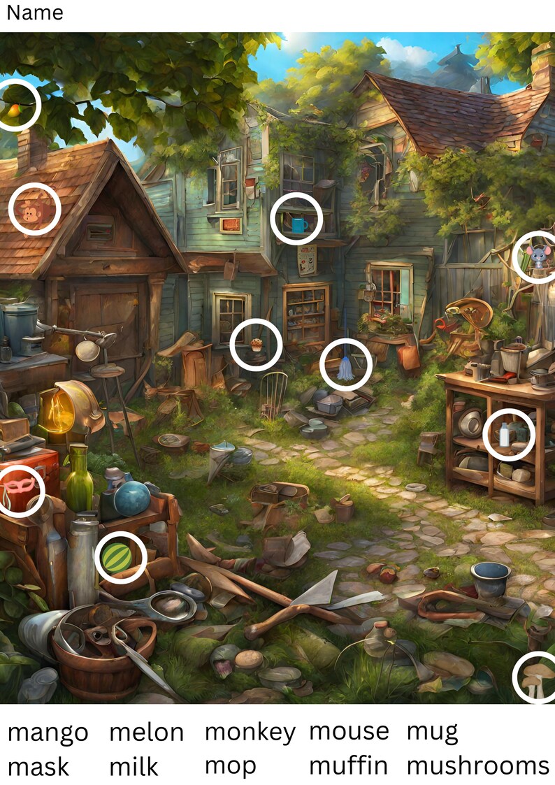 Hidden Object Game Letter M Digital Game Classroom Game Elementary ...