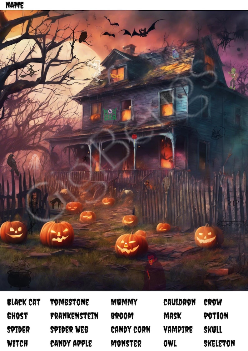 HALLOWEEN Hidden Object Game Digital Game Classroom Game Elementary ...