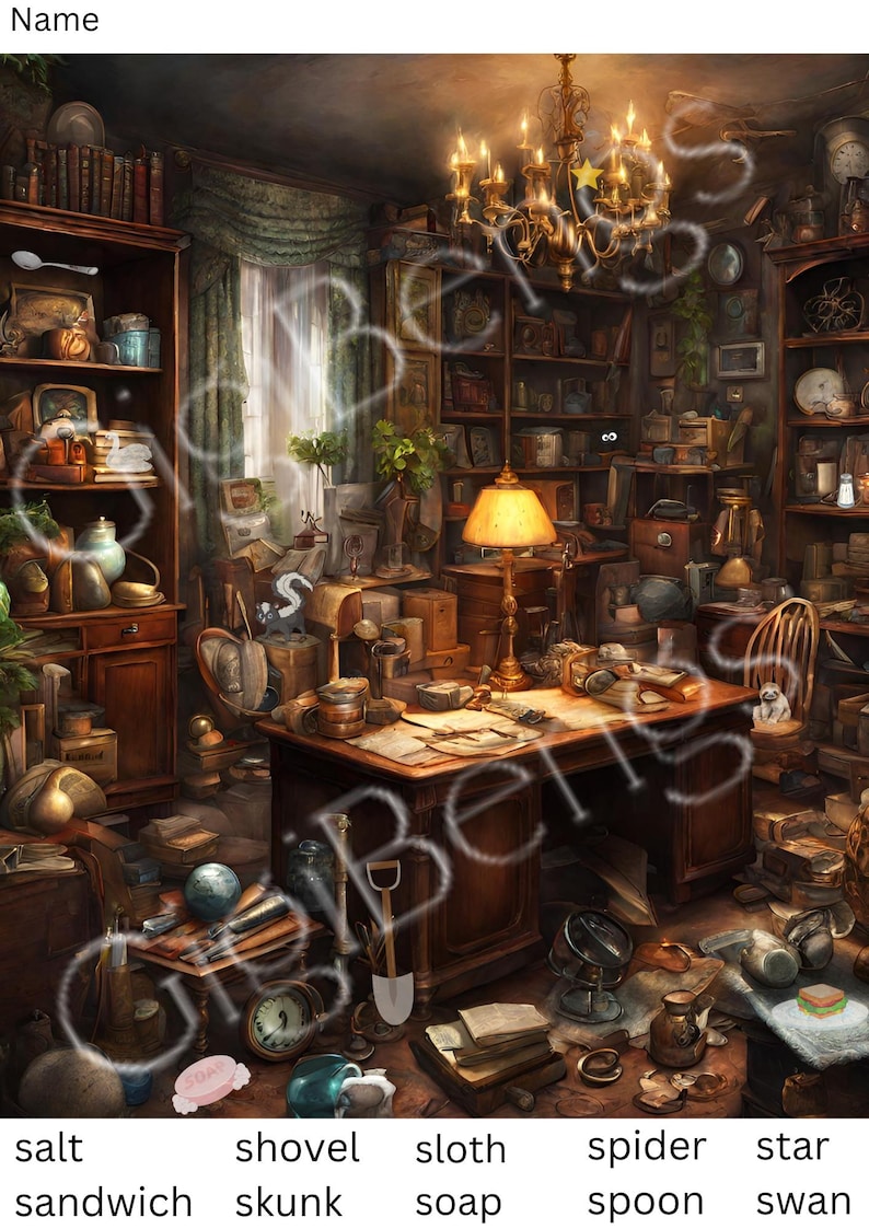 Hidden Object Game Letter S Digital Game Classroom Game Elementary ...