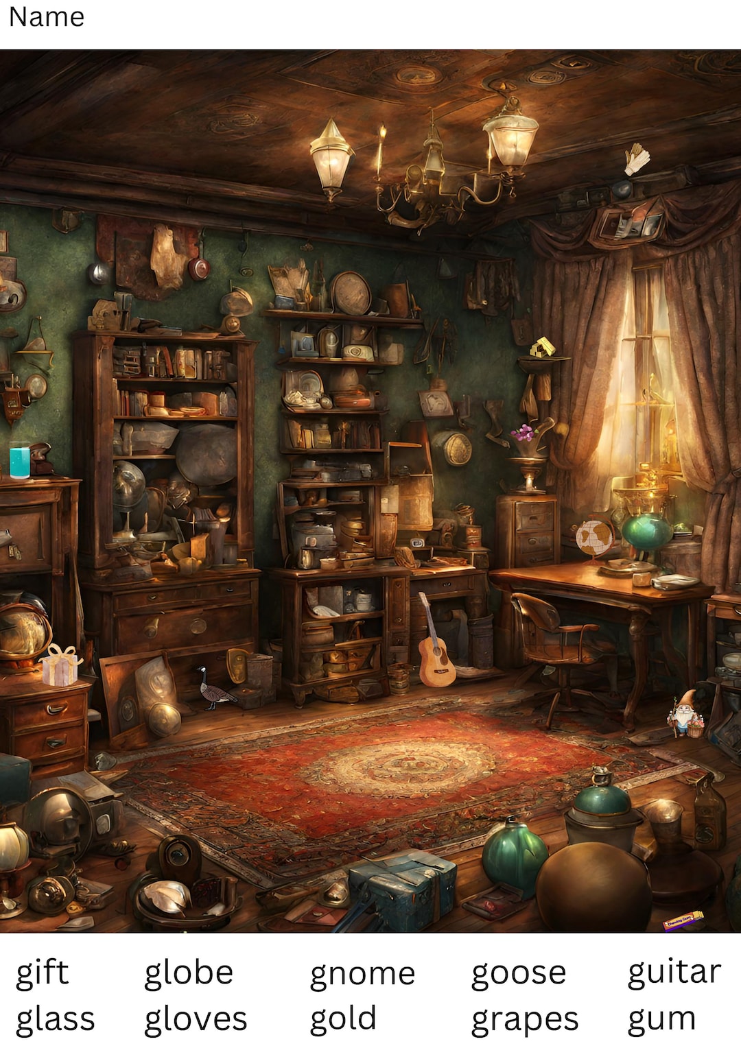 Hidden Object Game Letter G Digital Game Classroom Game Elementary ...