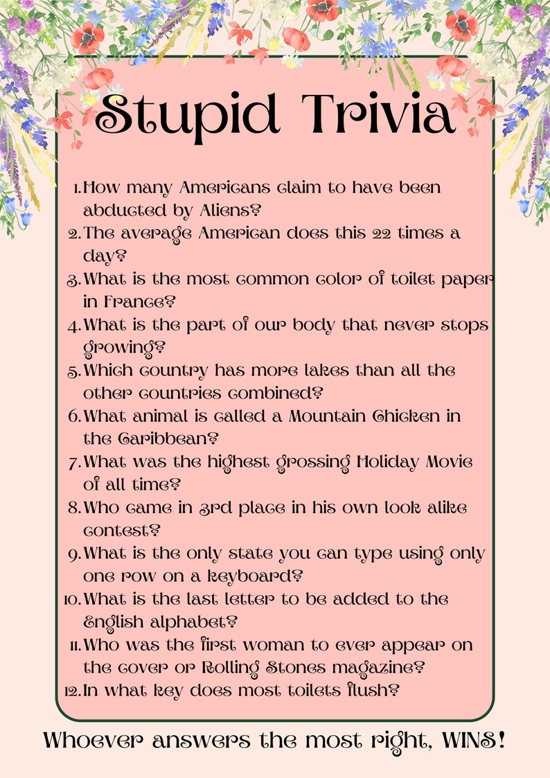 Party Games BUNDLE 10 Printable Fun Games Digital Games Print Now ...