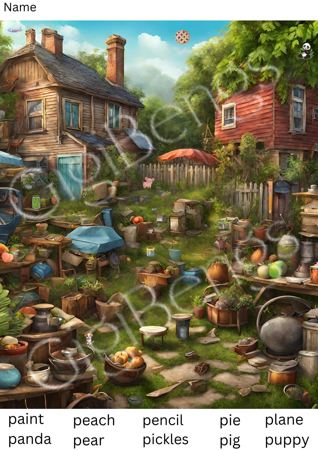 Hidden Object Game Letter P Digital Game Classroom Game Elementary ...