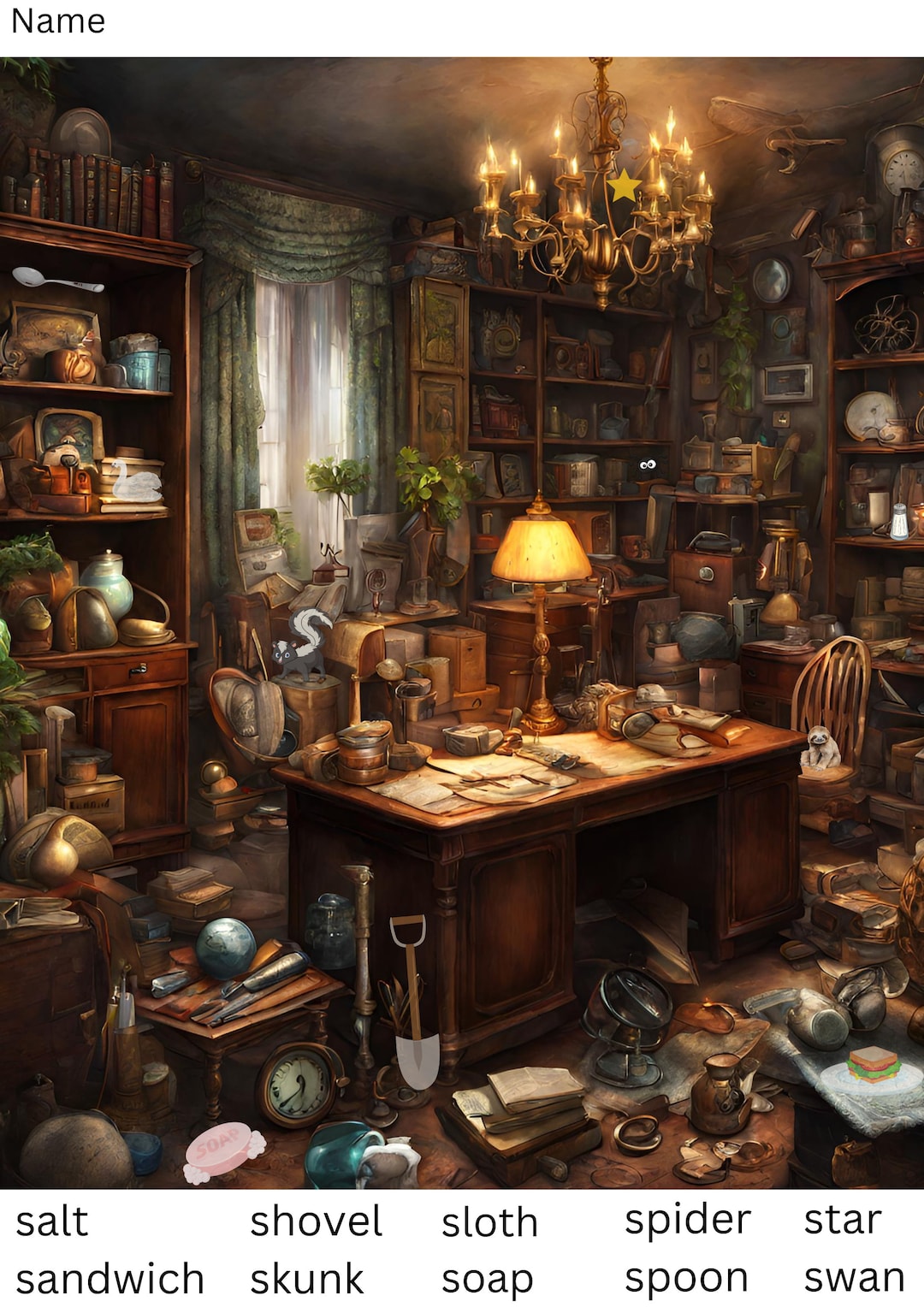 Hidden Object Game Letter S Digital Game Classroom Game Elementary ...