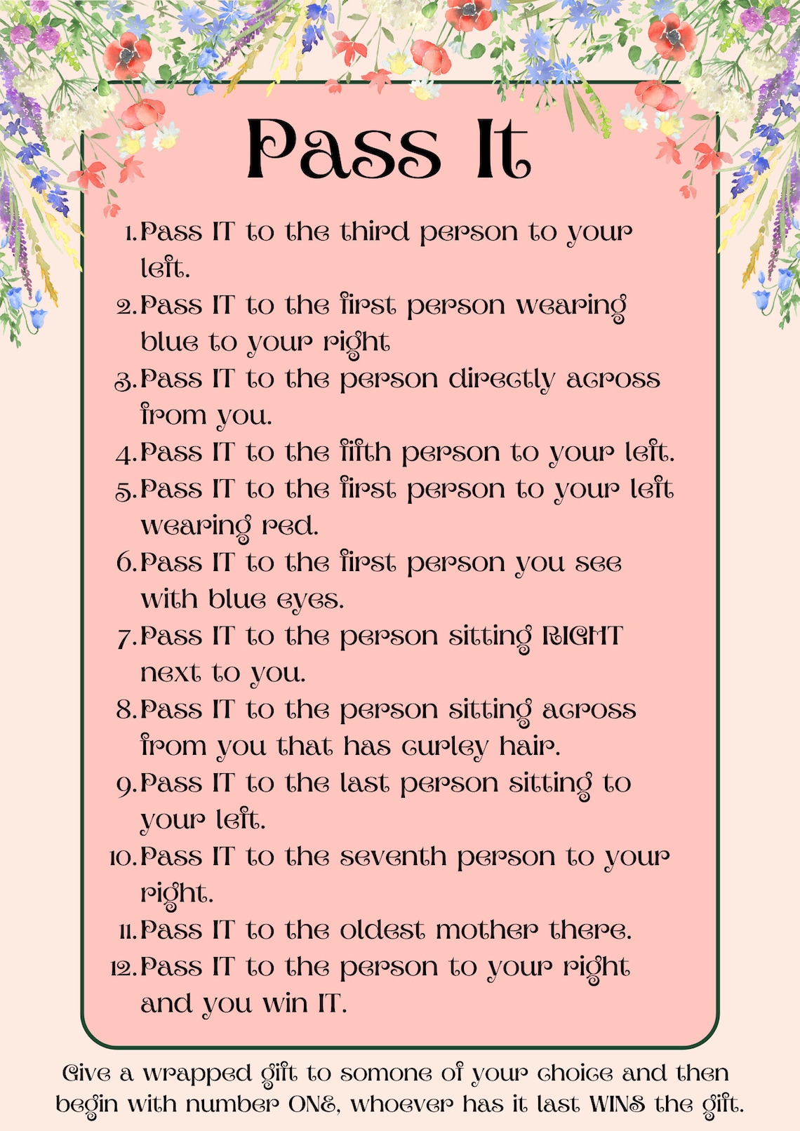 Party Games BUNDLE 10 Printable Fun Games Digital Games Print Now ...