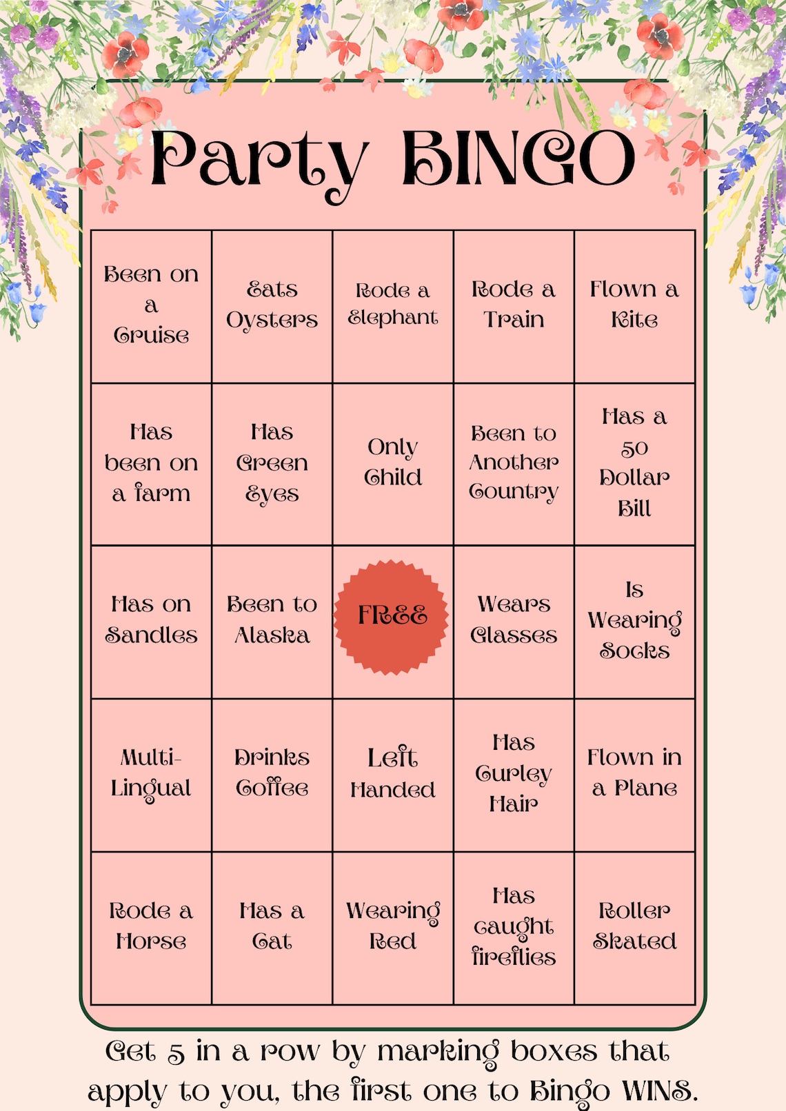 Party Games BUNDLE 10 Printable Fun Games Digital Games Print Now ...