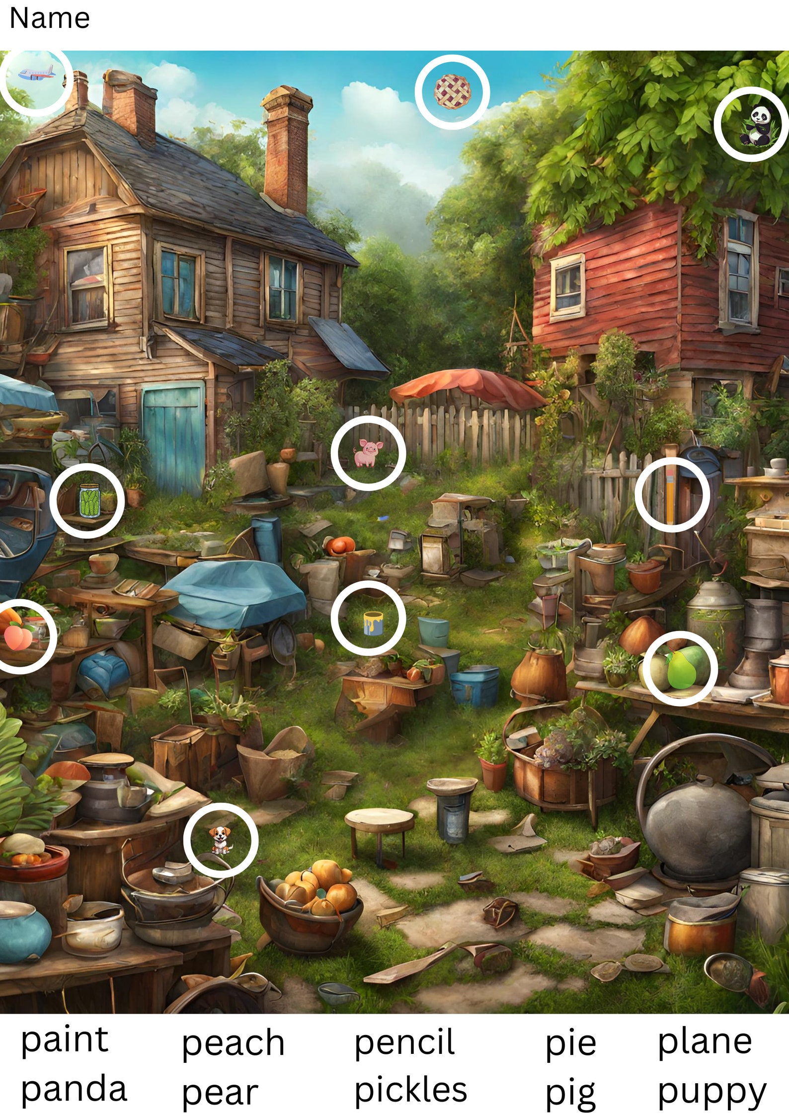 Hidden Object Game Letter P Digital Game Classroom Game Elementary ...