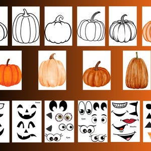 Build A Pumpkin BUNDLE Printable Pumpkin Craft for Kids Cut and Paste ...