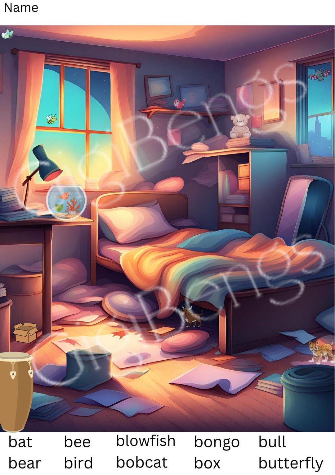 Hidden Object Game Letter B Digital Game Classroom Game Elementary ...