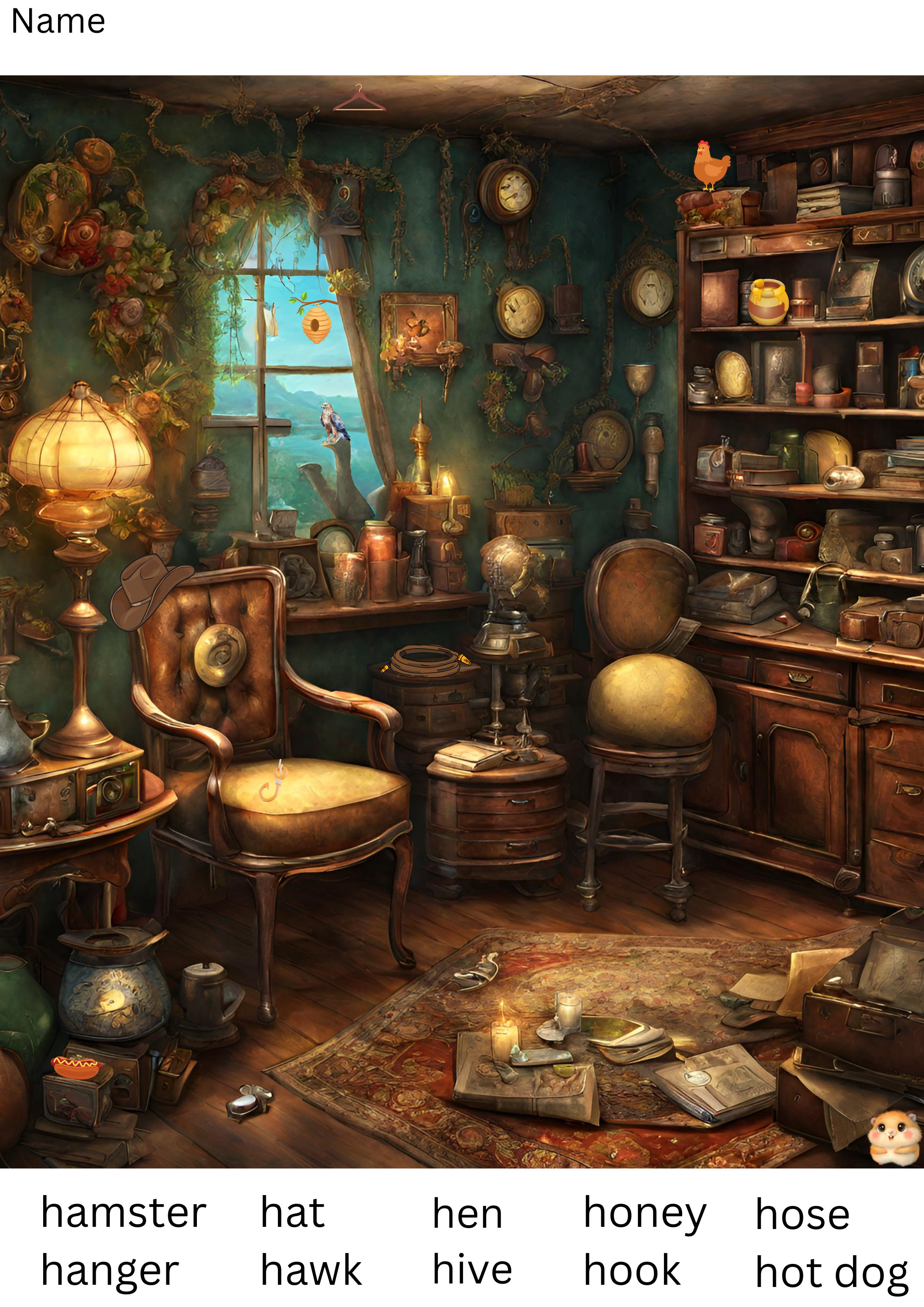 Hidden Object Game Letter H Digital Game Classroom Game Elementary ...