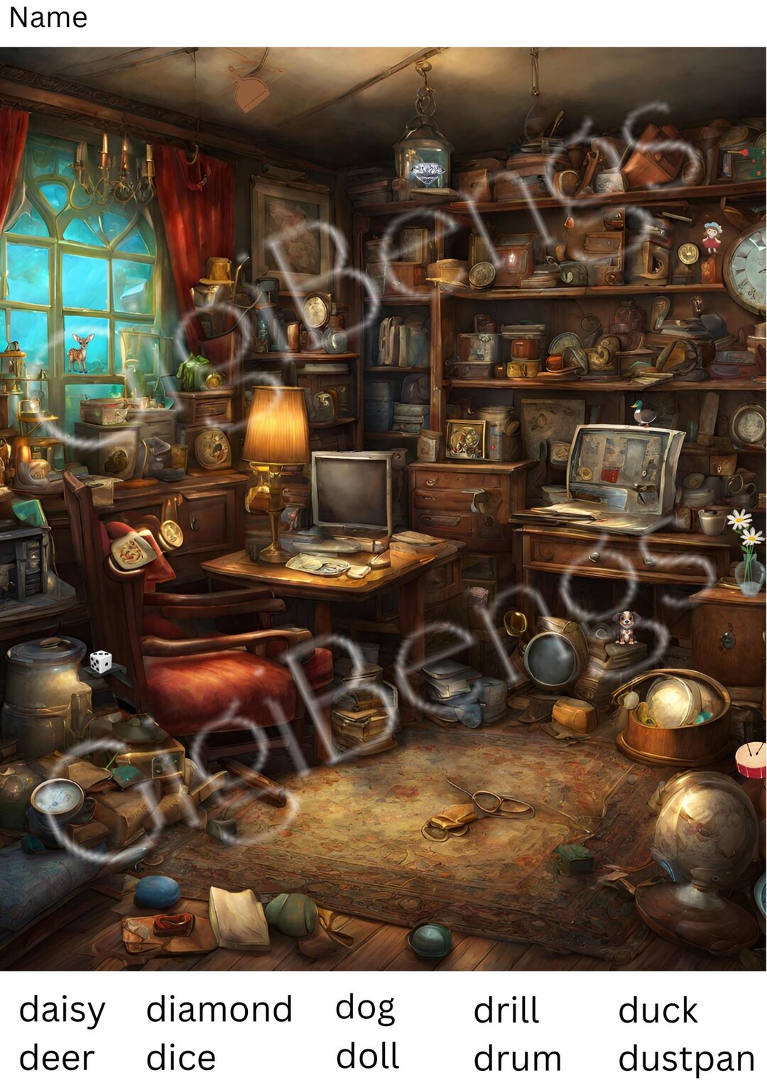 Hidden Object Game Letter D Digital Game Classroom Game Elementary ...