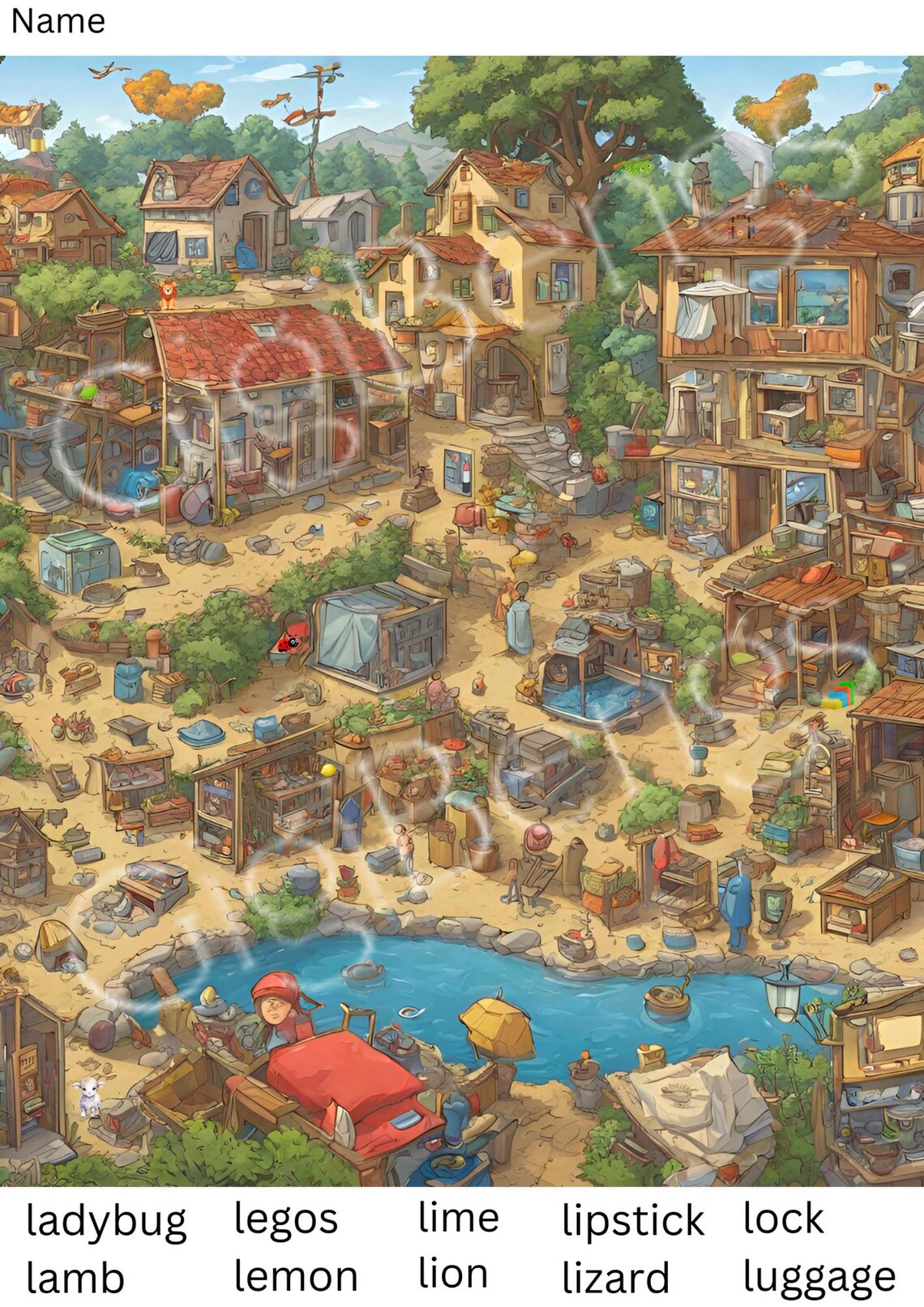 Hidden Object Game Letter L Digital Game Classroom Game Elementary ...