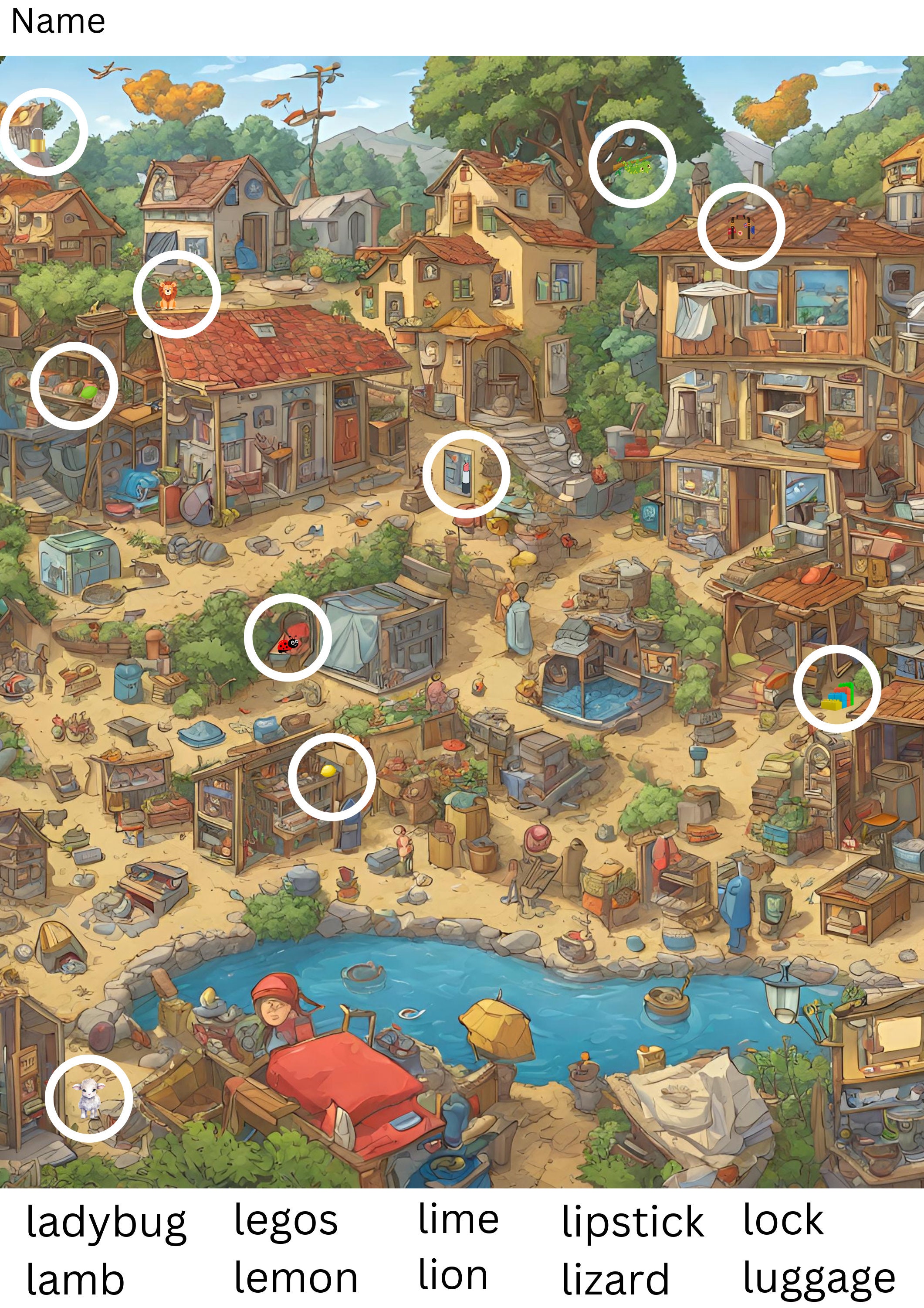 Hidden Object Game Letter L Digital Game Classroom Game Elementary ...