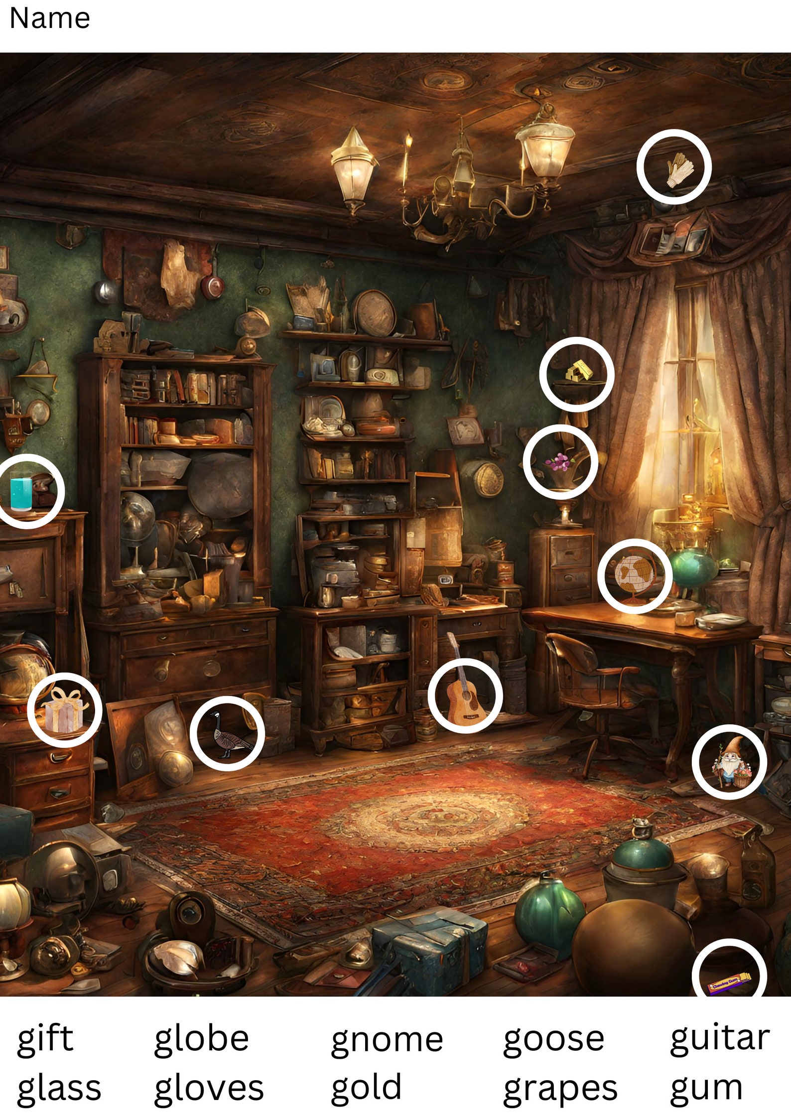 Hidden Object Game Letter G Digital Game Classroom Game Elementary ...