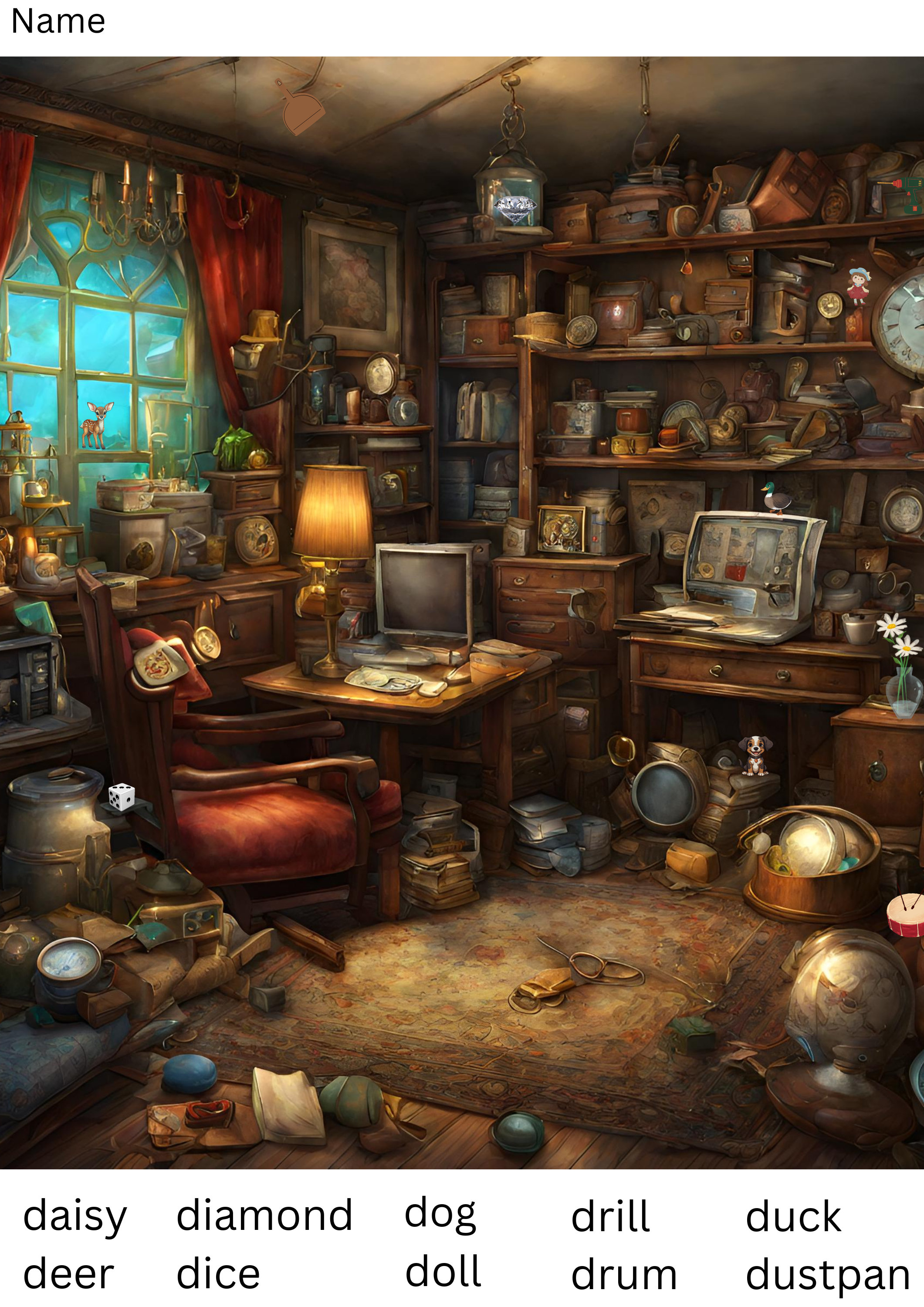 Hidden Object Game Letter D Digital Game Classroom Game Elementary ...