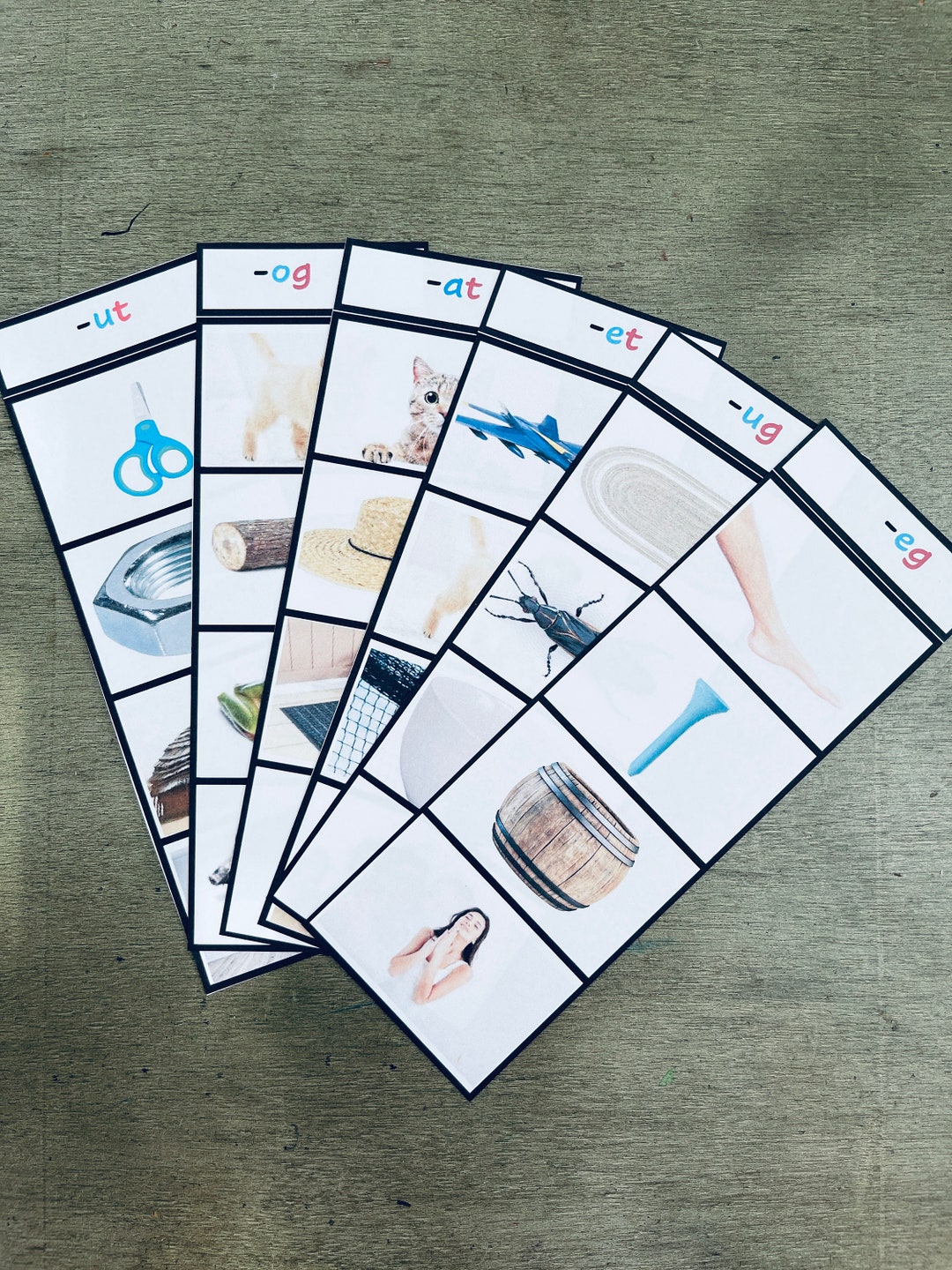 Montessori Language - Word Family Ladder - Etsy