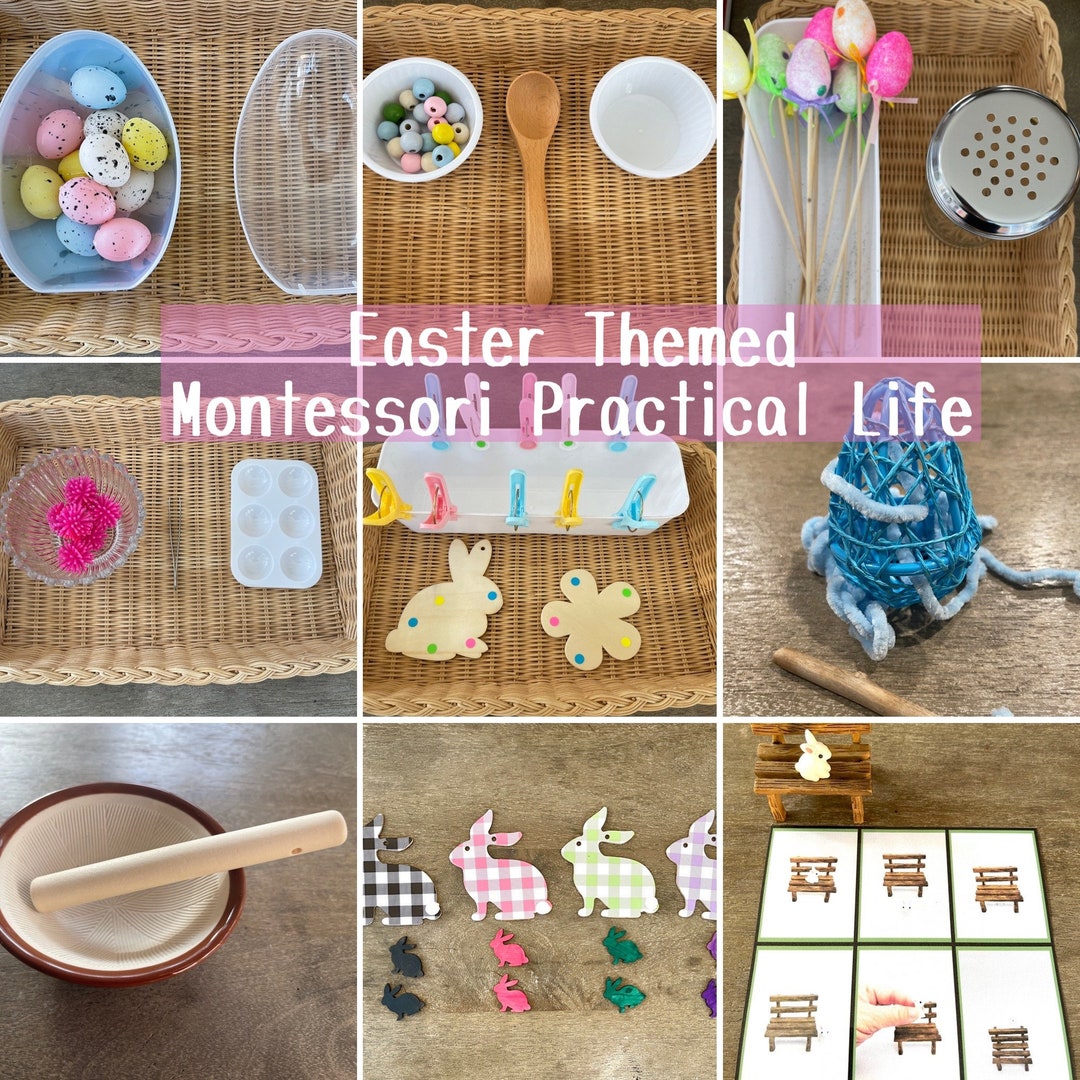 Montessori -practical Life -easter Theme - Etsy