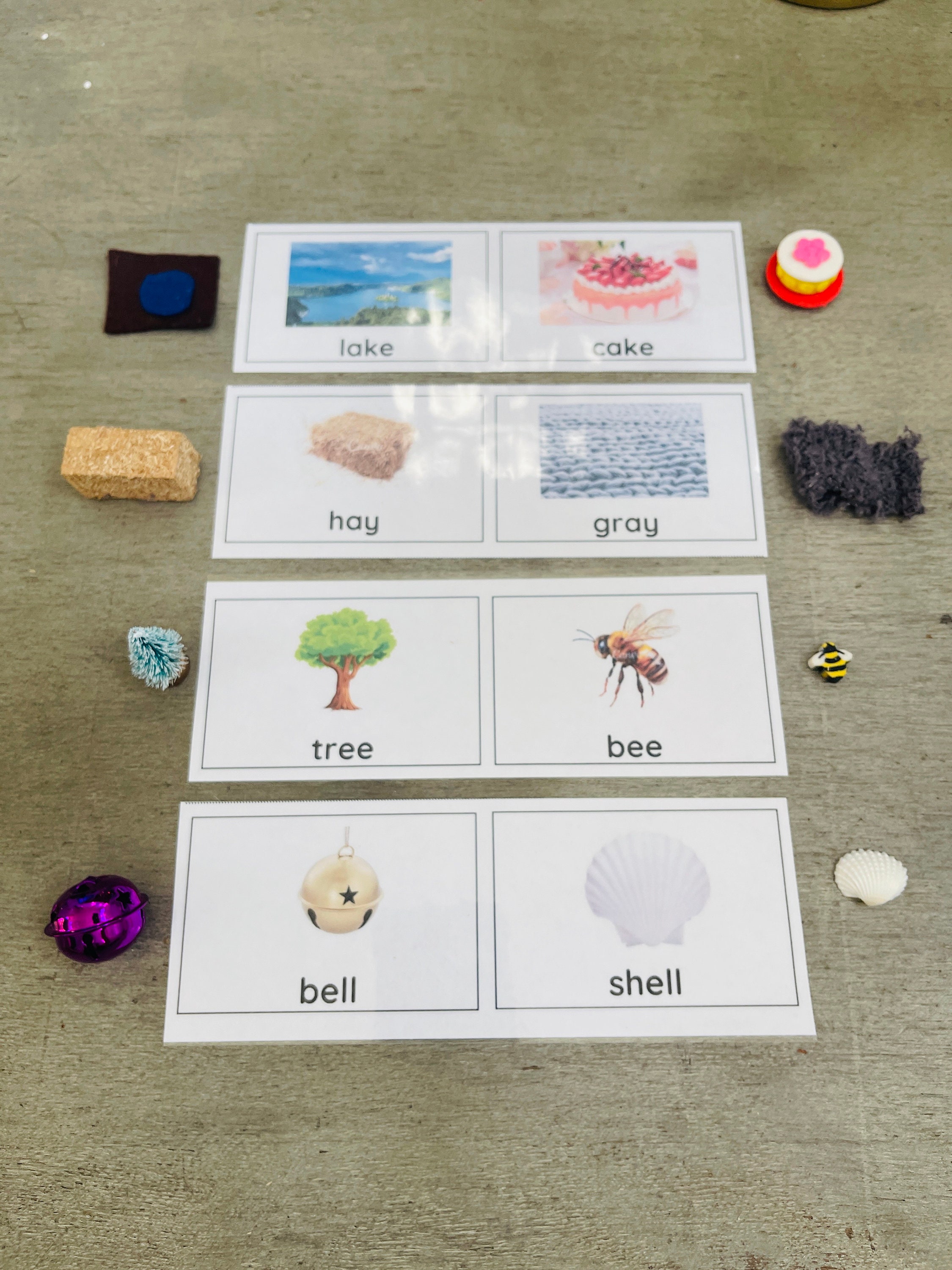 Montessori Language - Rhyme - 2 in 1 Activity - Etsy