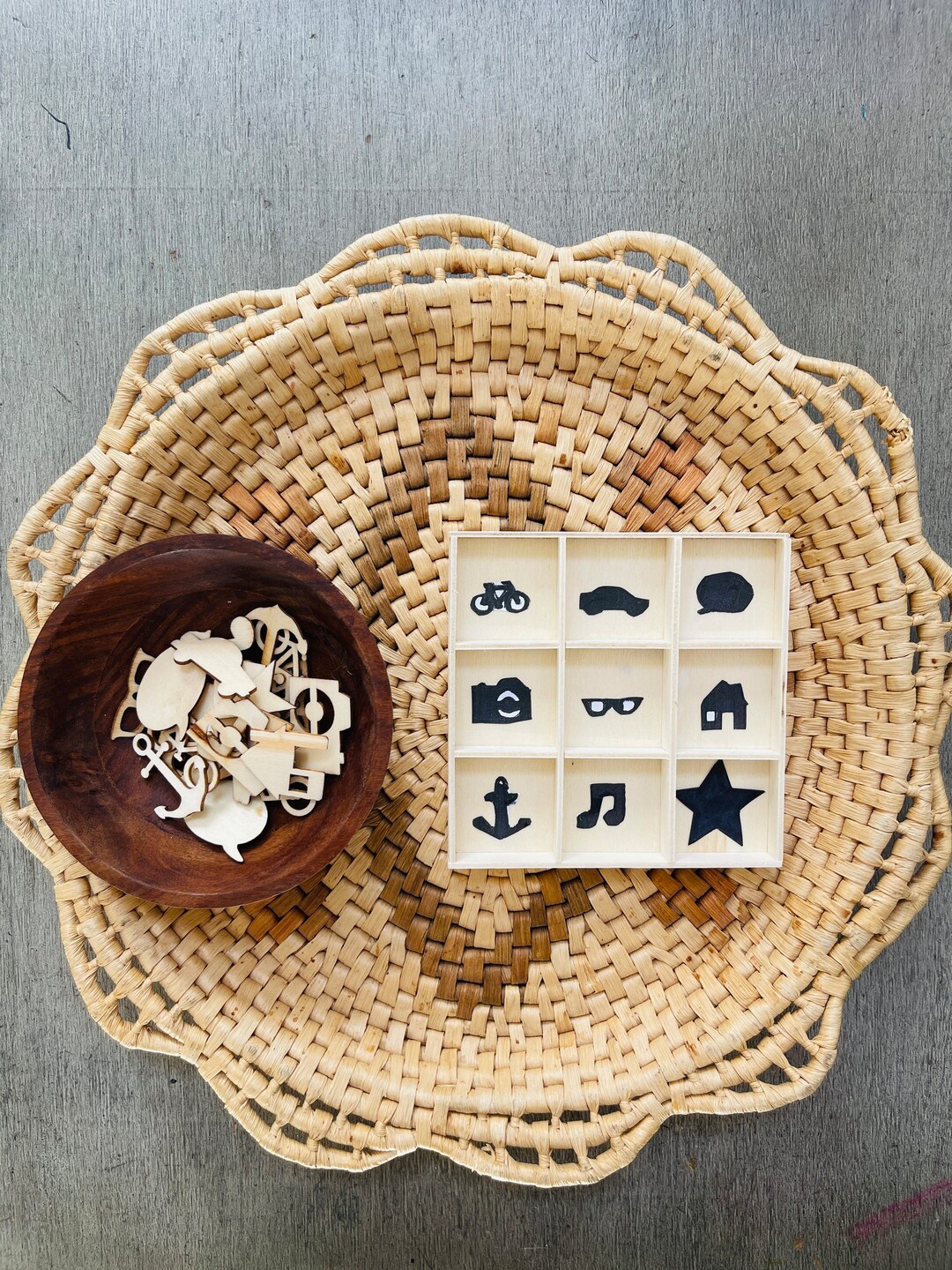 Montessori Pre-reading - 4 in 1 Matching - Etsy