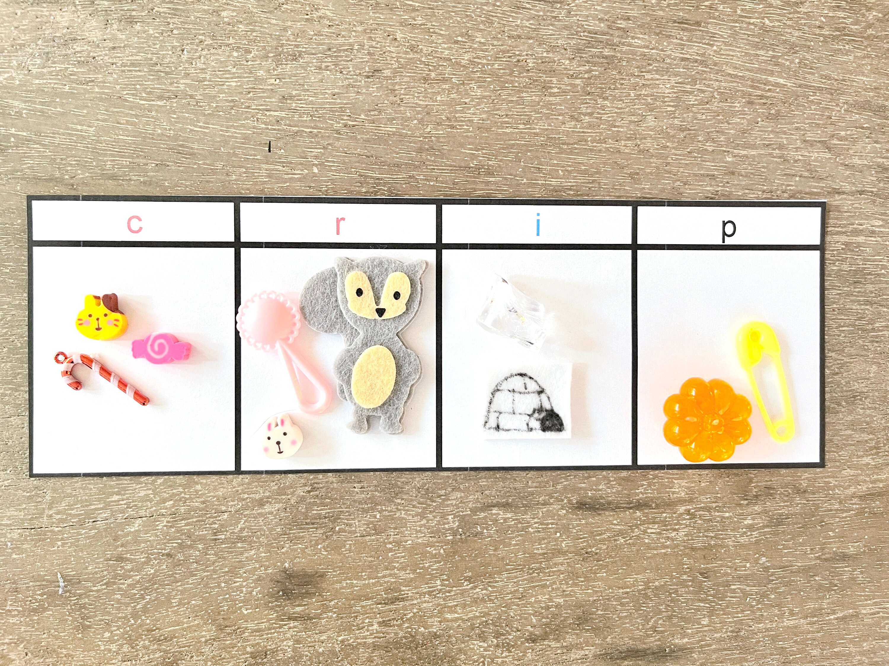 Montessori Language A-Z Initial Sound Objects With Initial Sound ...