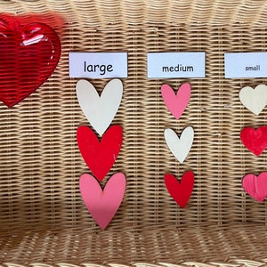 Montessori Valentine Day Themed With 5 Activities - Etsy