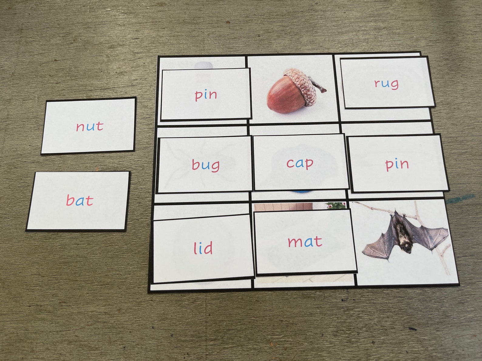 Montessori Phonetic Lotto With Objects - Set 1 - Etsy