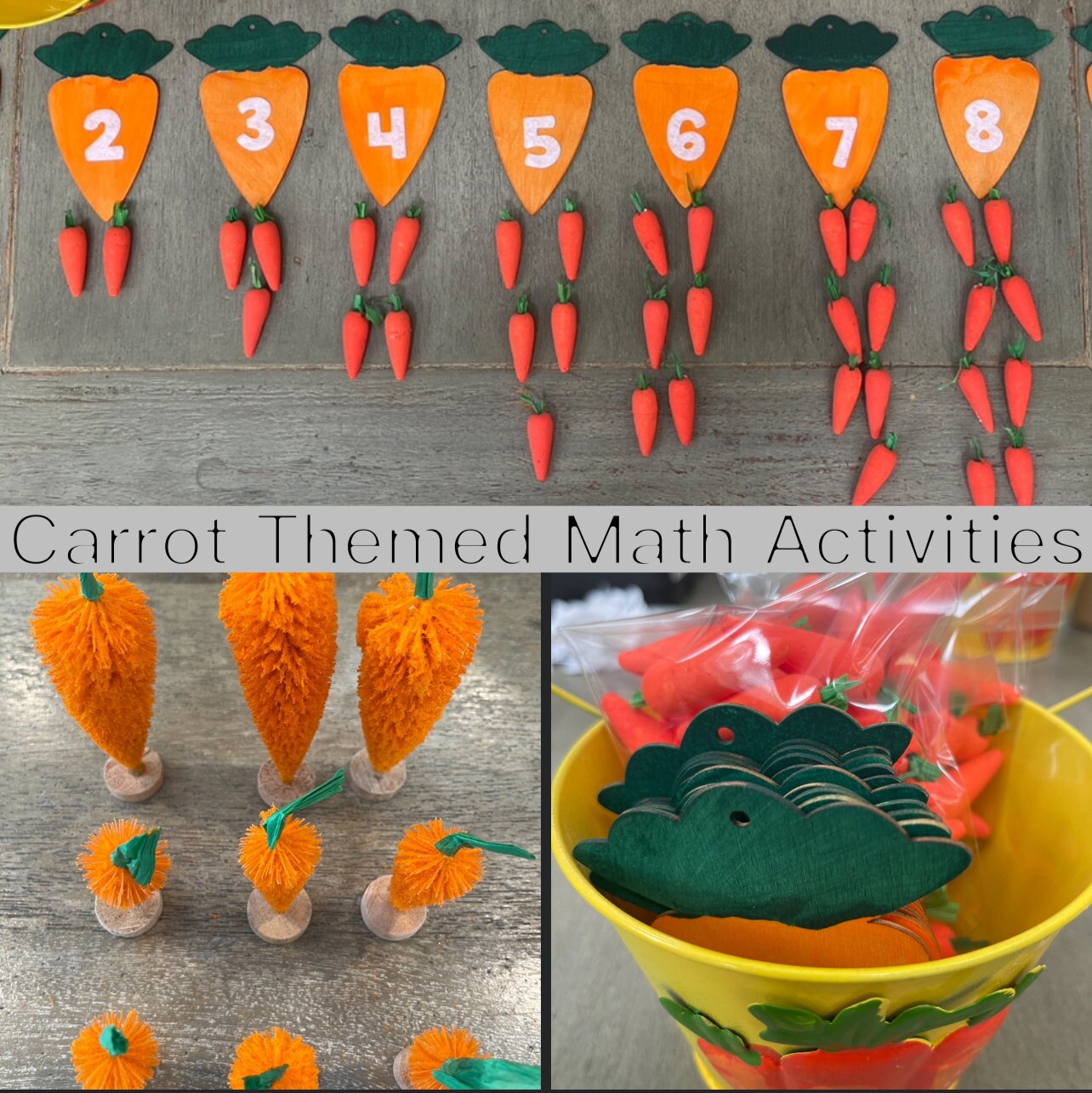 Carrot Themed Math Activities - Etsy