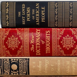 Vintage Decorative Book Stack, Book Bundle, Home Decor Books, Patterned ...