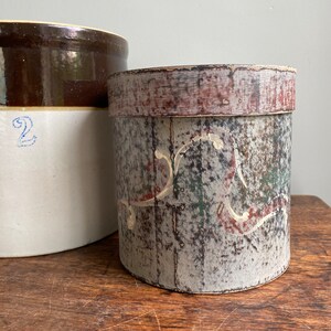 Hand Painted Pantry Box, Folk Art, Primitive Band Box, Farmhouse ...